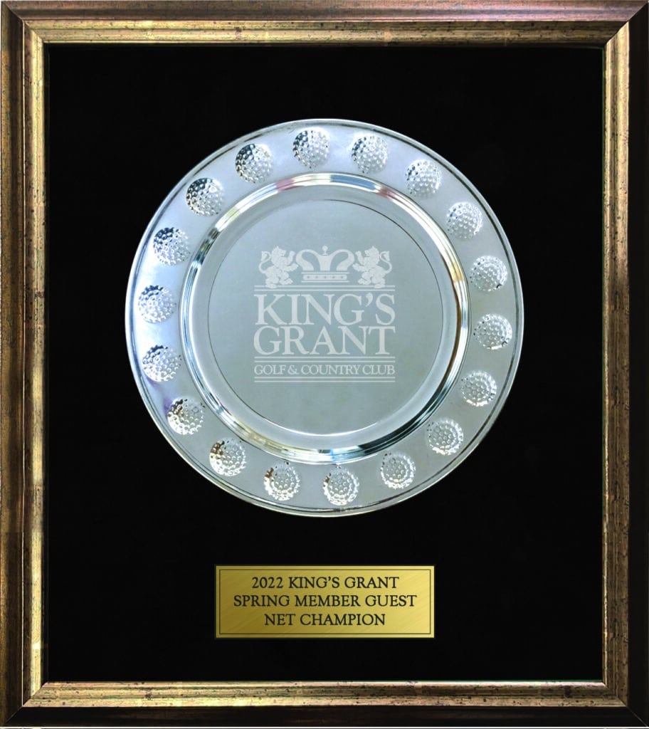 Golf Ball Plate Shadowbox - Heritage CAA