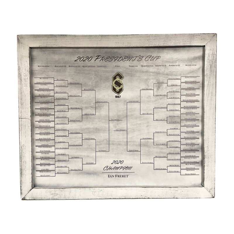 Wooden Match Play Bracket - Heritage CAA