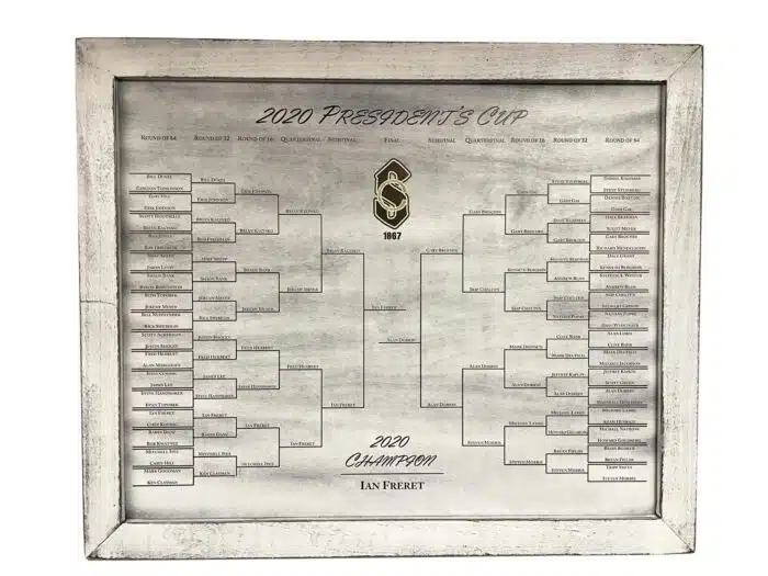 Wooden Match Play Bracket - Heritage CAA