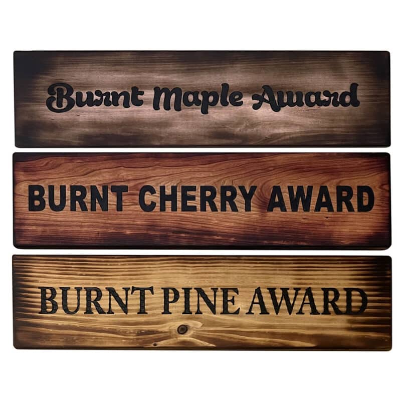 Burnt Wood Man Cave Sign - Heritage CAA